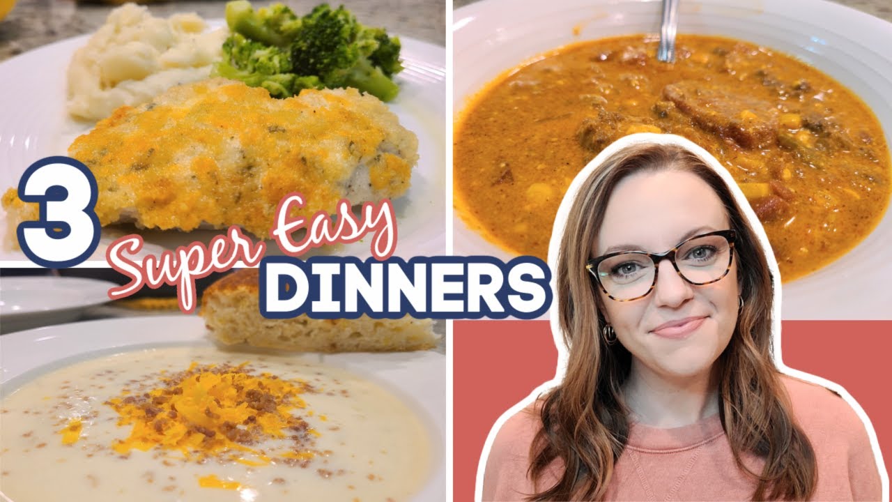 WHAT'S FOR DINNER? | 3 QUICK & EASY DINNER RECIPES | CROCKPOT MEAL ...