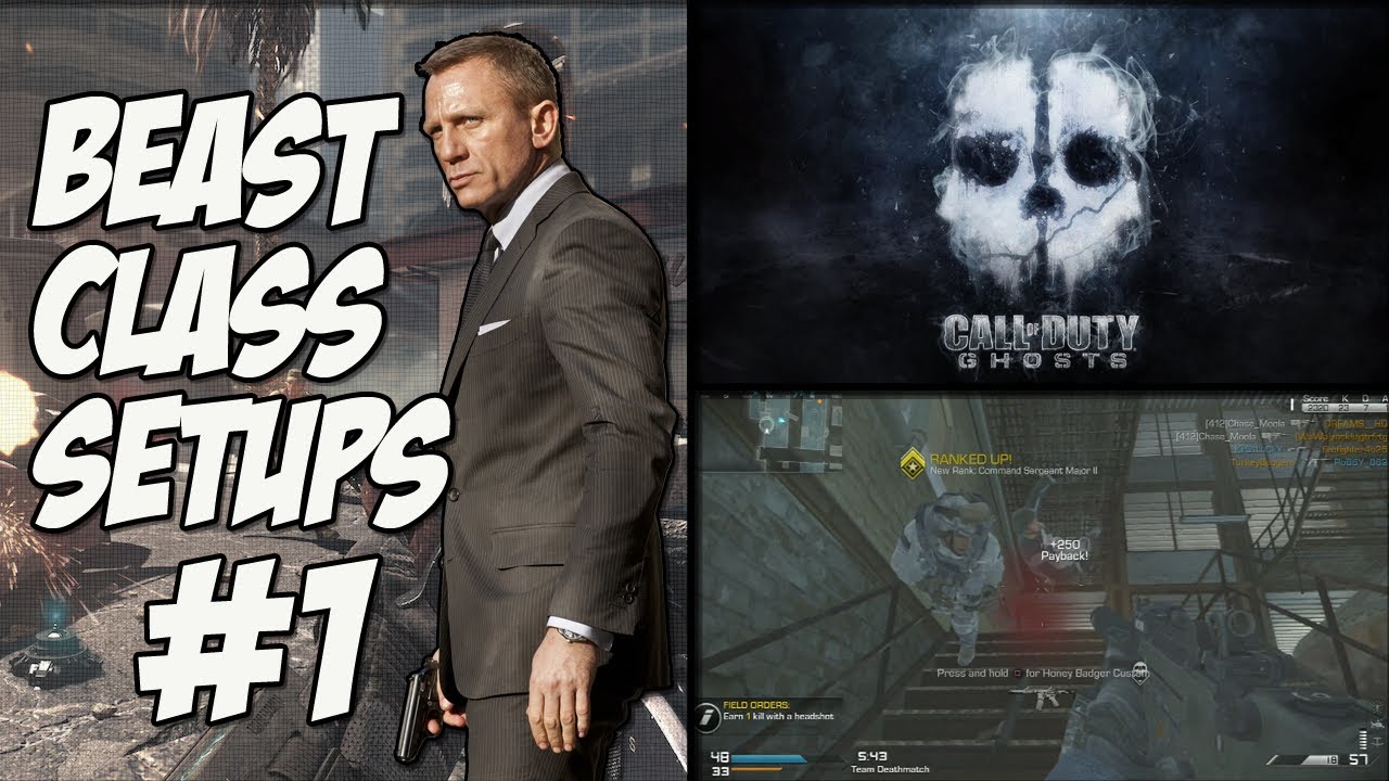 BEAST CLASSES! Call of Duty Ghosts BEST CLASS SETUP | PING AND TAKEDOWN ...