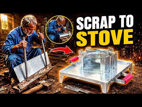 Amazing Handmade Floor Stove Making Process | Skilled Metal Craftsman Builds Traditional Chulha