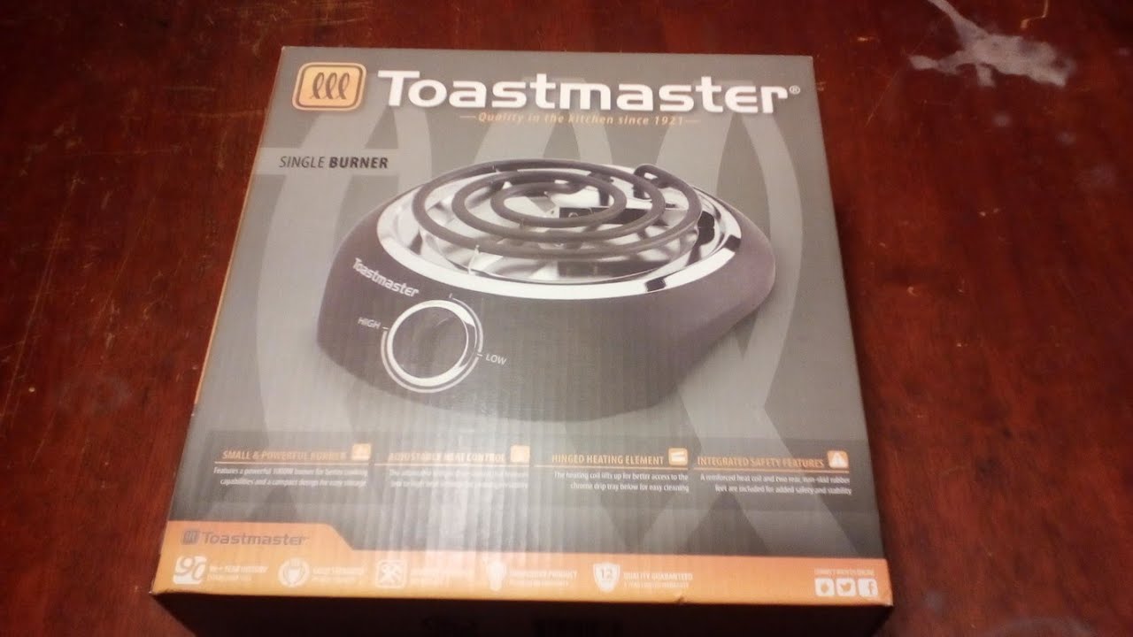 Toastmaster single burner unboxing review and test - YouTube