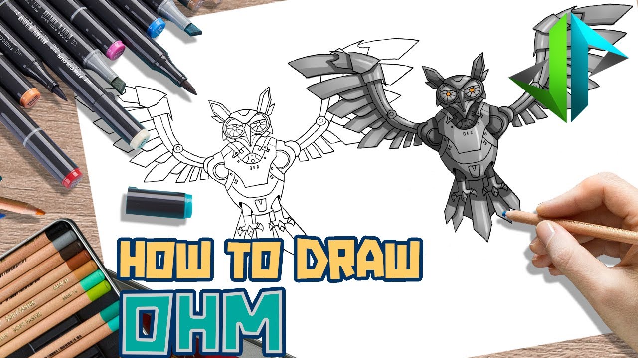 [DRAWPEDIA] HOW TO DRAW OHM from FORTNITE - STEP BY STEP DRAWING ...