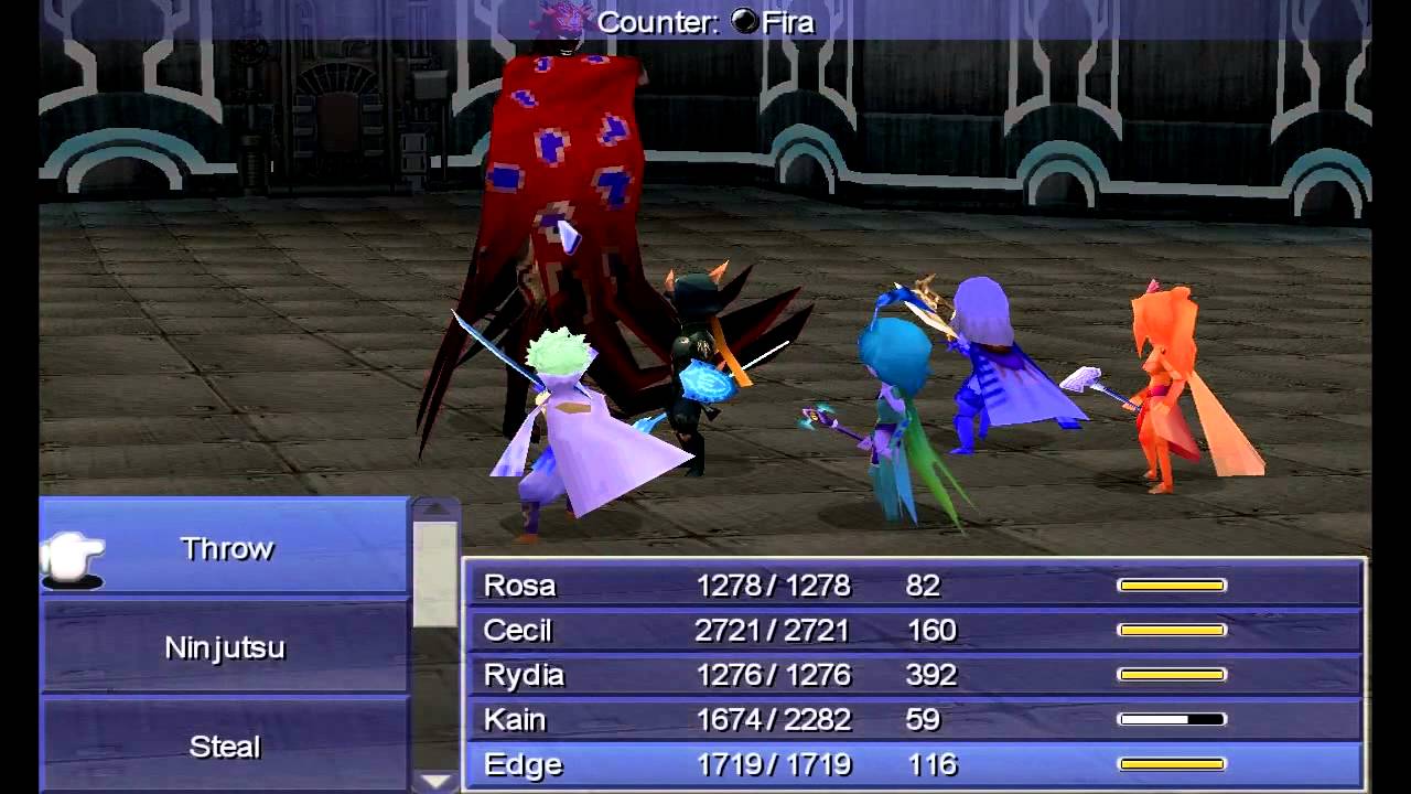 Let's Play Final Fantasy IV 3D #33 - Edge's Rage - YouTube