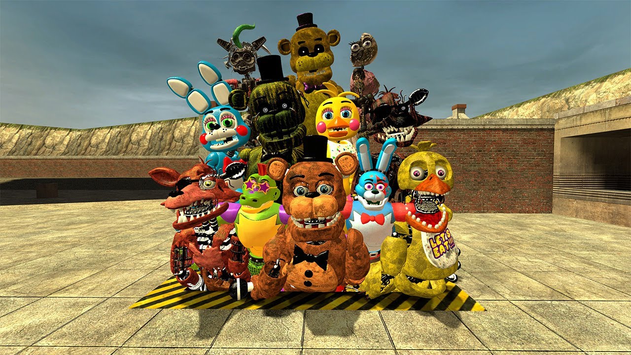 EXPLODING EMERALD FNAF SECURITY BREACH ANIMATRONIC In Boneworks VR ...