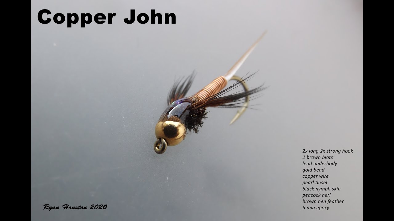 FLY TYING THE COPPER JOHN NYMPH WITH RYAN HOUSTON - YouTube