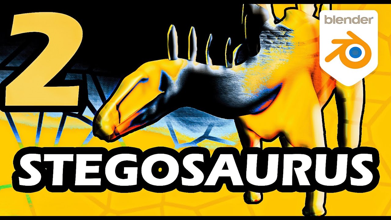 Modeling a Stegosaurus aka the "Roof Lizard" Dino! [Part 2] in Blender ...