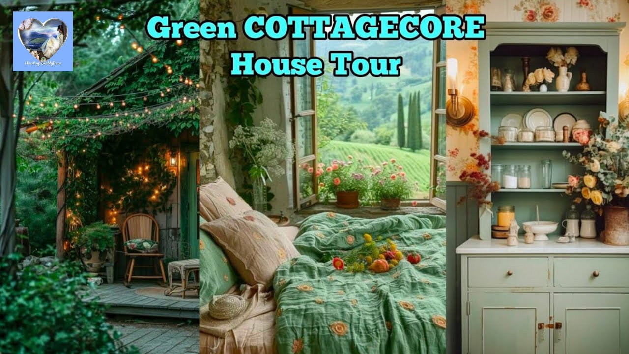 New🌱🦋 DESIGNING A TRANQUIL HAVEN: Innovate Vintage Green Cottagecore ...
