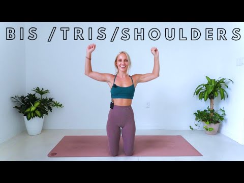 BIS TRIS & SHOULDERS | 10 Minute | No Equipment Needed - YouTube
