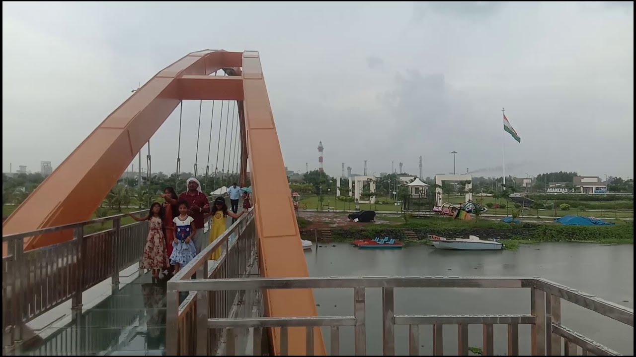 Kakinada Beach Park || Glass Bridge - YouTube