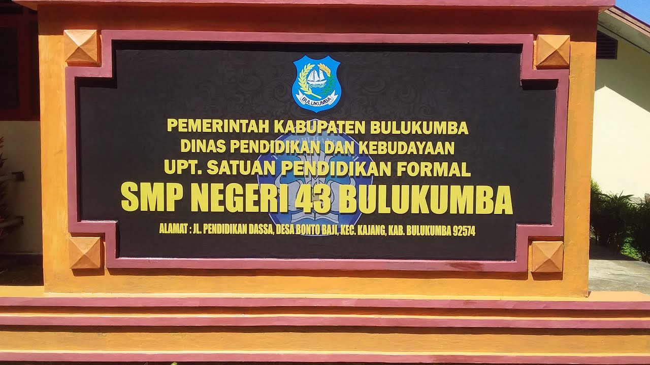 PROFIL SMP NEGERI 43 BULUKUMBA - YouTube