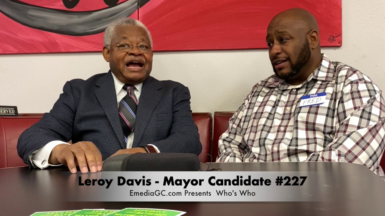 Mayor Candidate - Leroy Davis - 2020 - YouTube