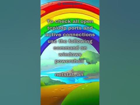 How to check open tcp/udp ports and active connections in windows ...