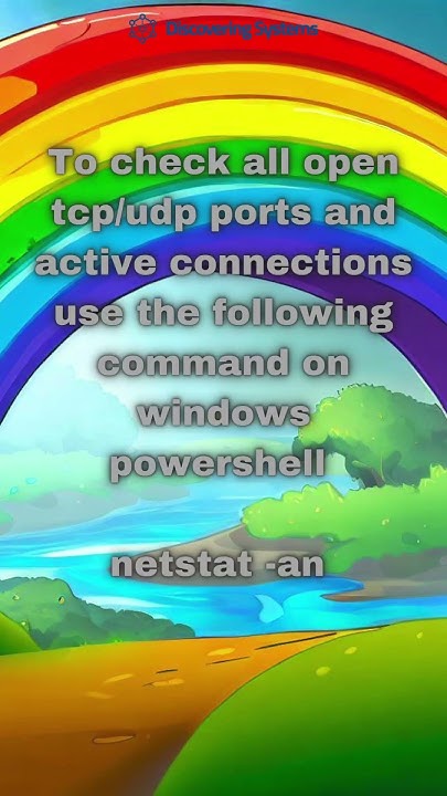 How to check open tcp/udp ports and active connections in windows powershell #powershell # ...