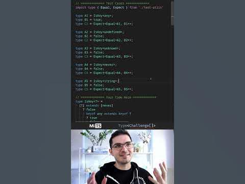 IsAny - TypeScript Type Challenges #223 [HARD] - YouTube