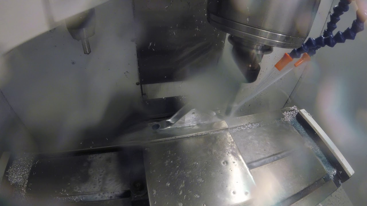 Back Hoe Japth 2nd Op Rear Upper Bucket Arm - GTCC Machining Program - YouTube