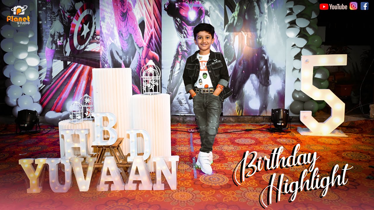YUVAAN 5th BIRTHDAY HIGHLIGHT 2023 - PLANET STUDIO REWA #birthday # ...