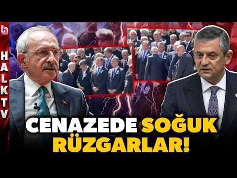 SICAK GÖRÜNTÜ! Özgür Özel ve Kılıçdaroğlu, eski CHP'li Cevdet Selvi'nin cenaze töreninde tokalaştı!