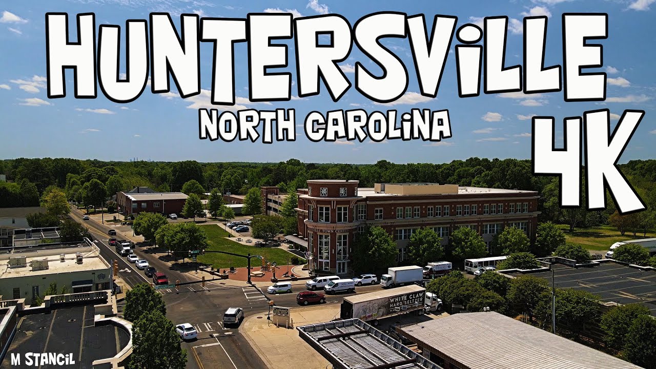 Huntersville NC 4K (Mavic Air 2 Drone Footage) 15th Largest city in NC ...
