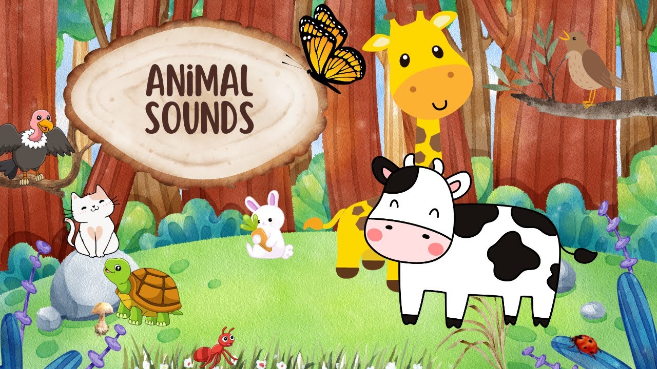 Wild Animal Sounds In Nature: Cow, Elephant, Horse, Nightingale, Lion ...