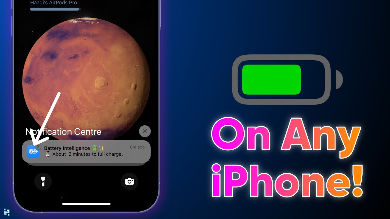 Enable battery intelligence on ANY iPhone! - YouTube