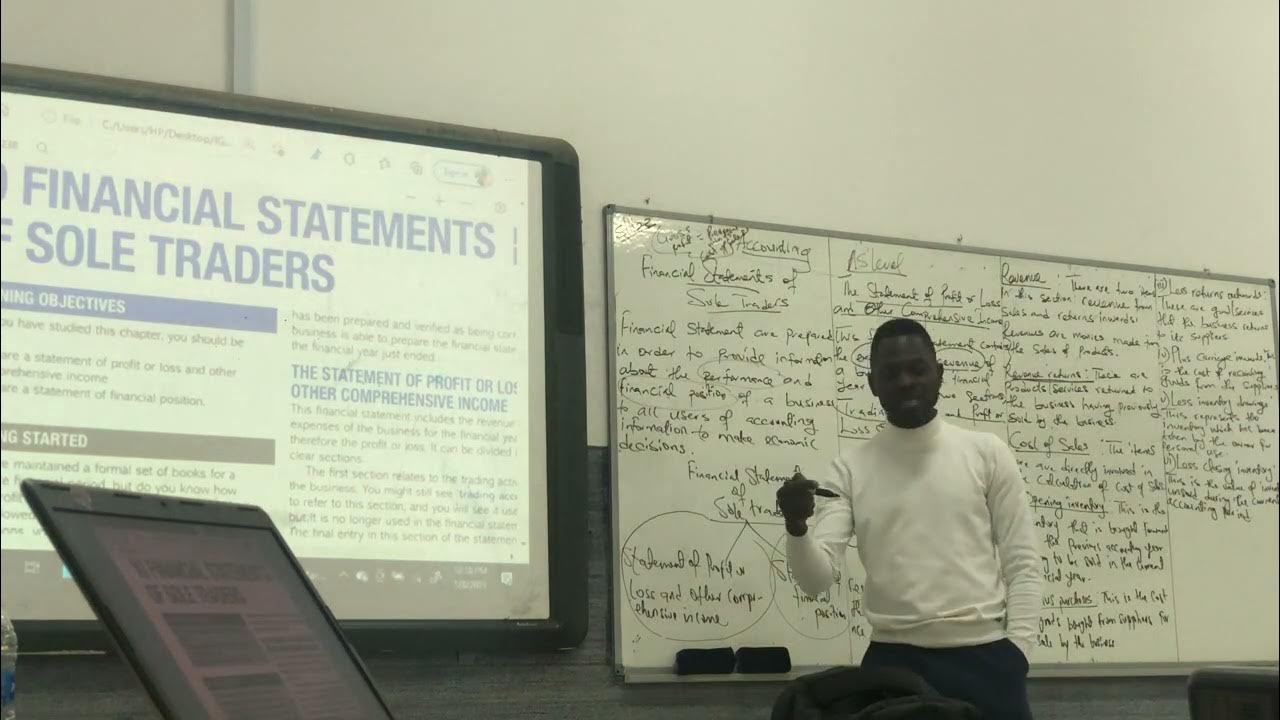 Accounting AS’LEVEL (Financial Statements of Sole Traders) - YouTube