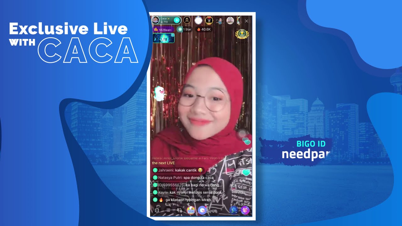 BIGO LIVE Indonesia - Exclusive Live Bersama Caca! - YouTube