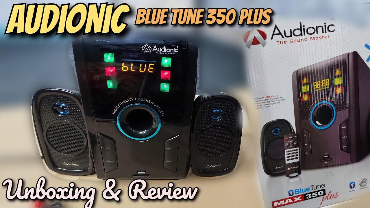 Audionic Blue Tune 350 Plus Woofer Speakers Unboxing & Review - YouTube