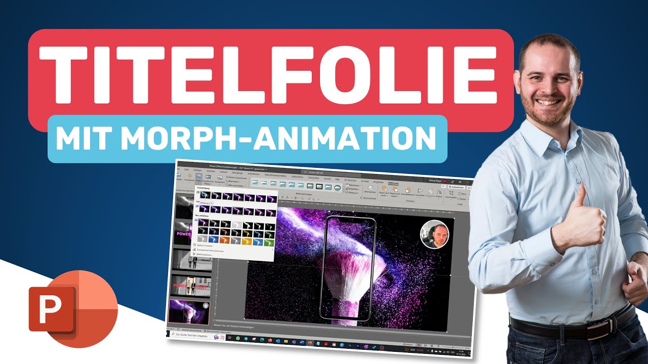 Coole Titelfolie mit Morpheffekt - PowerPoint mit WOW-Effekt - YouTube