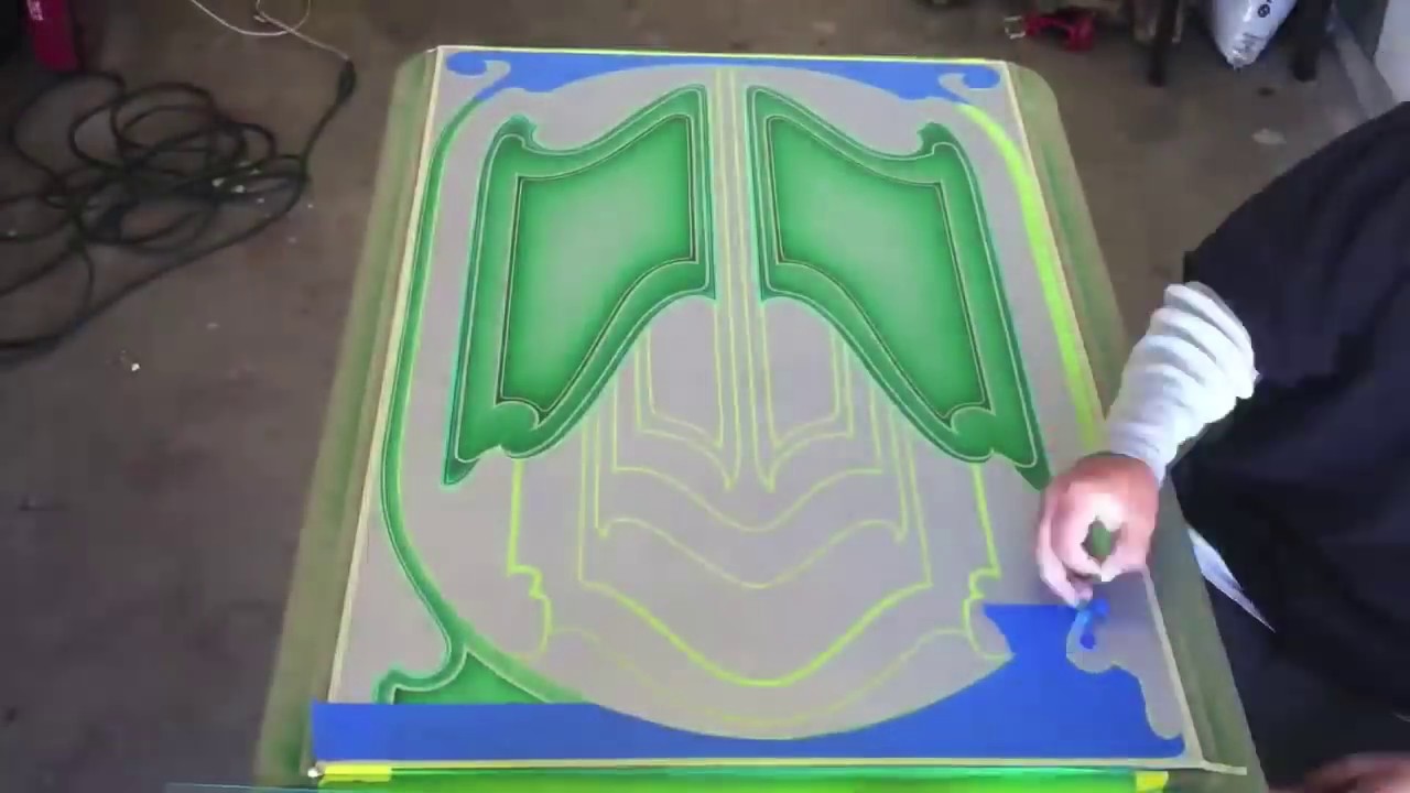 KANDY N CHROME CUSTOM PAINT PATTERN PANEL TIME LAPSE - YouTube