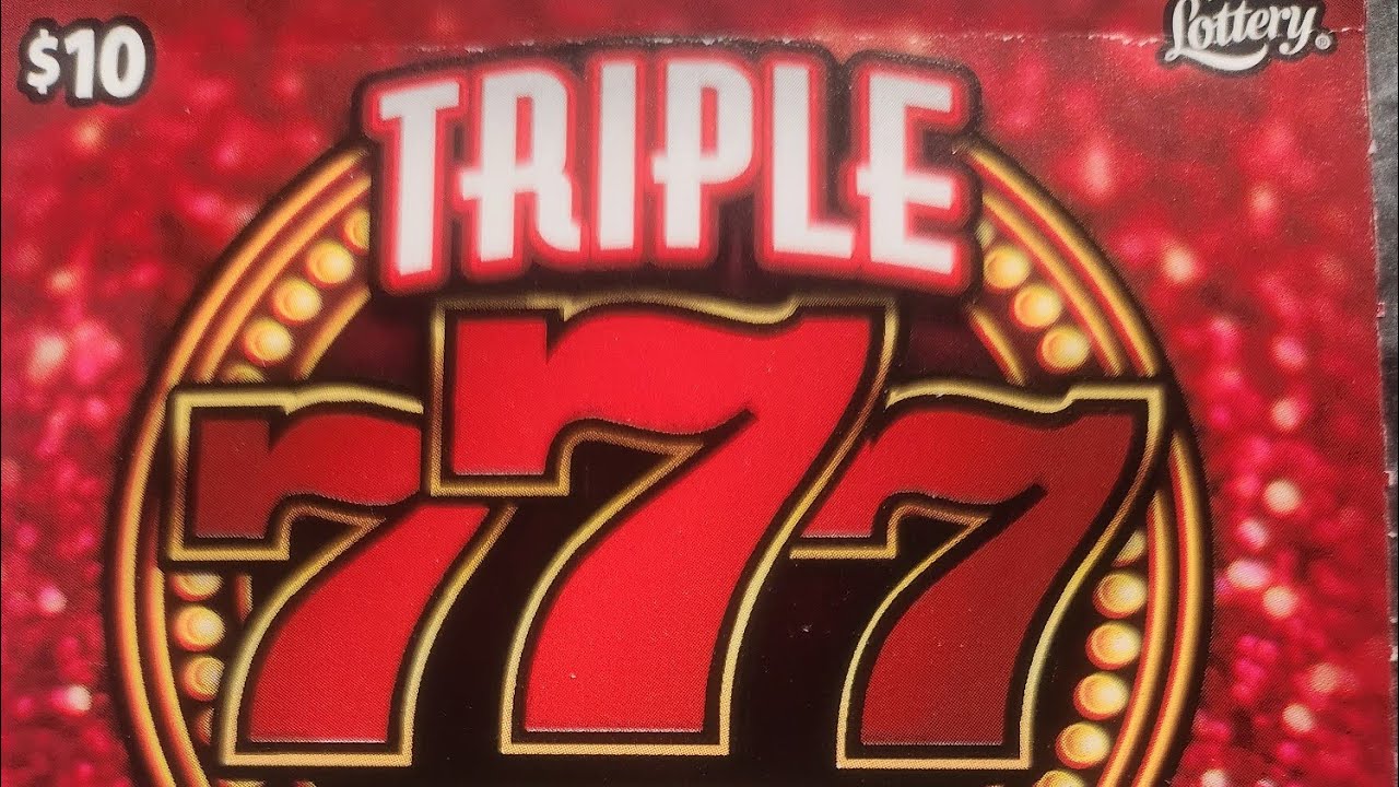 Triple 777 lottery scratch off tickets - YouTube