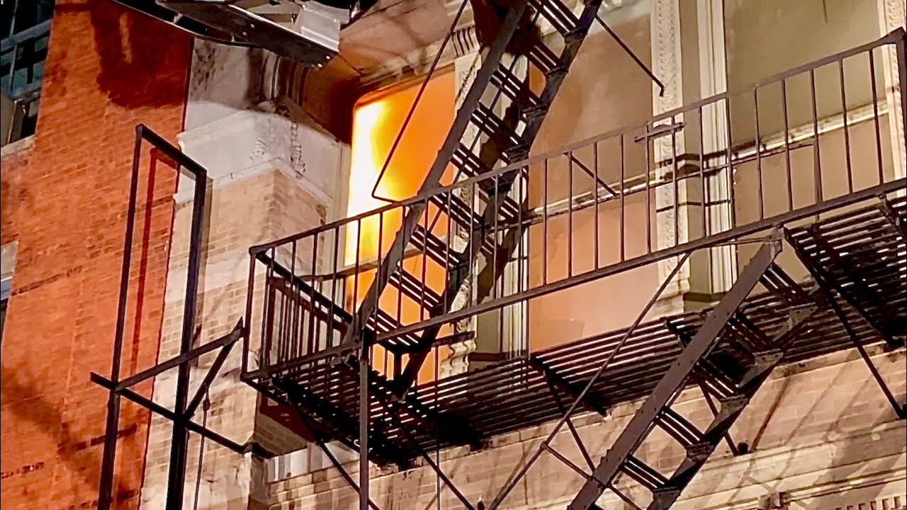 FDNY Manhattan 2nd Alarm Box 0323 Fire on the 1st & 2nd Floor of a 6 ...