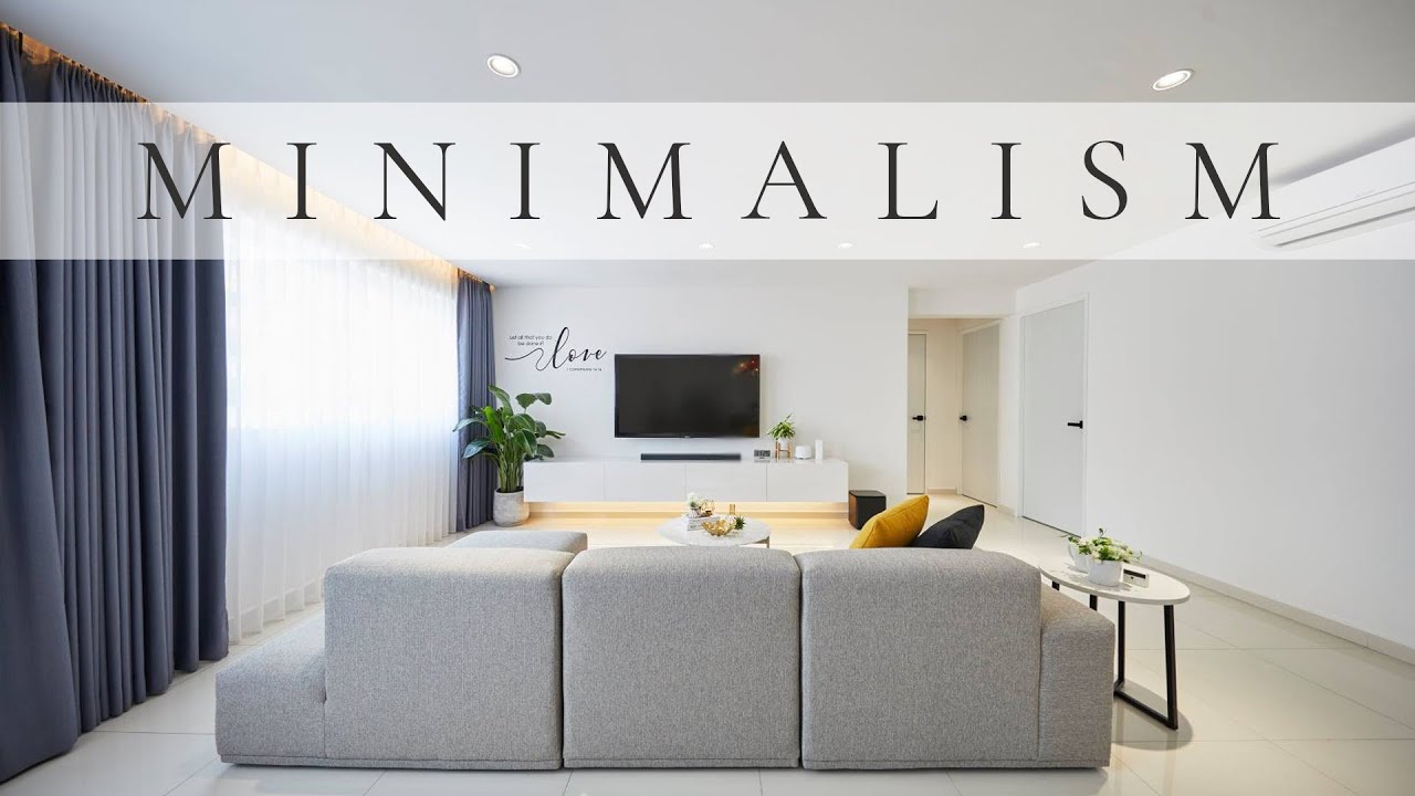 Minimalist Living Room Design Singapore | Cabinets Matttroy