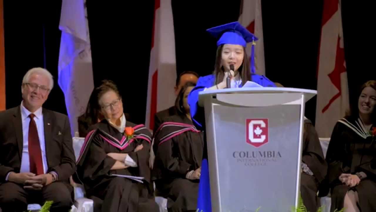 May 2015 Graduation - Vote of Thanks - YouTube