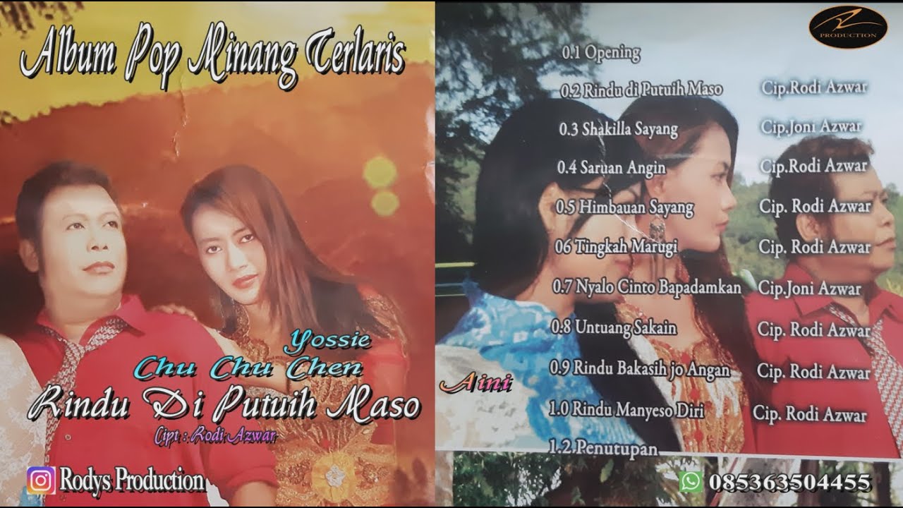 ALBUM MINANG TERLARIS CHU CHU CHEN -AINI- YOSI | Rodys Production - YouTube