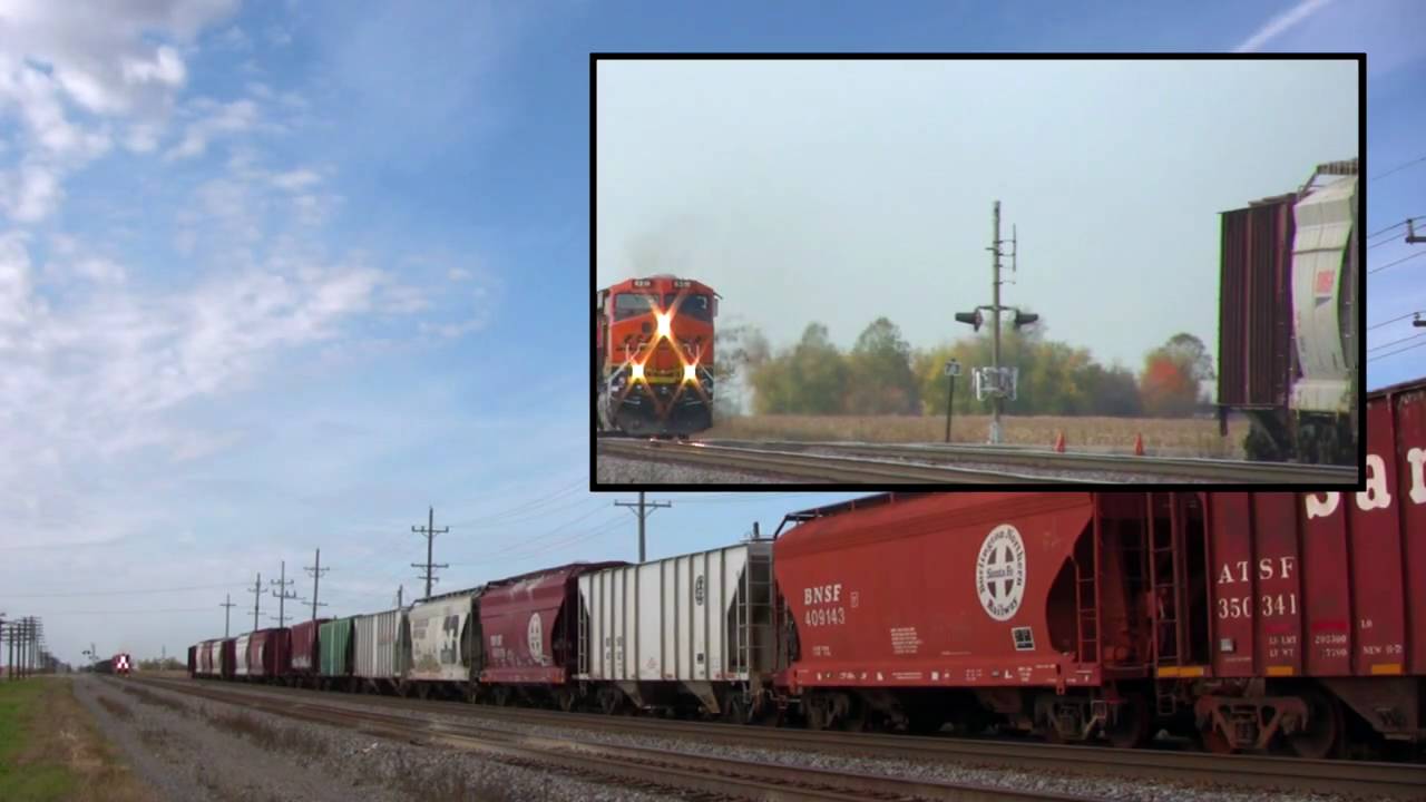 BNSF 6318 East by Earlville, Illinois on 10-25-09 - YouTube
