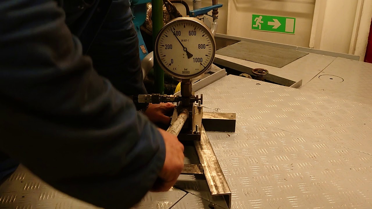 Provtryckning bränsleventiler - YouTube