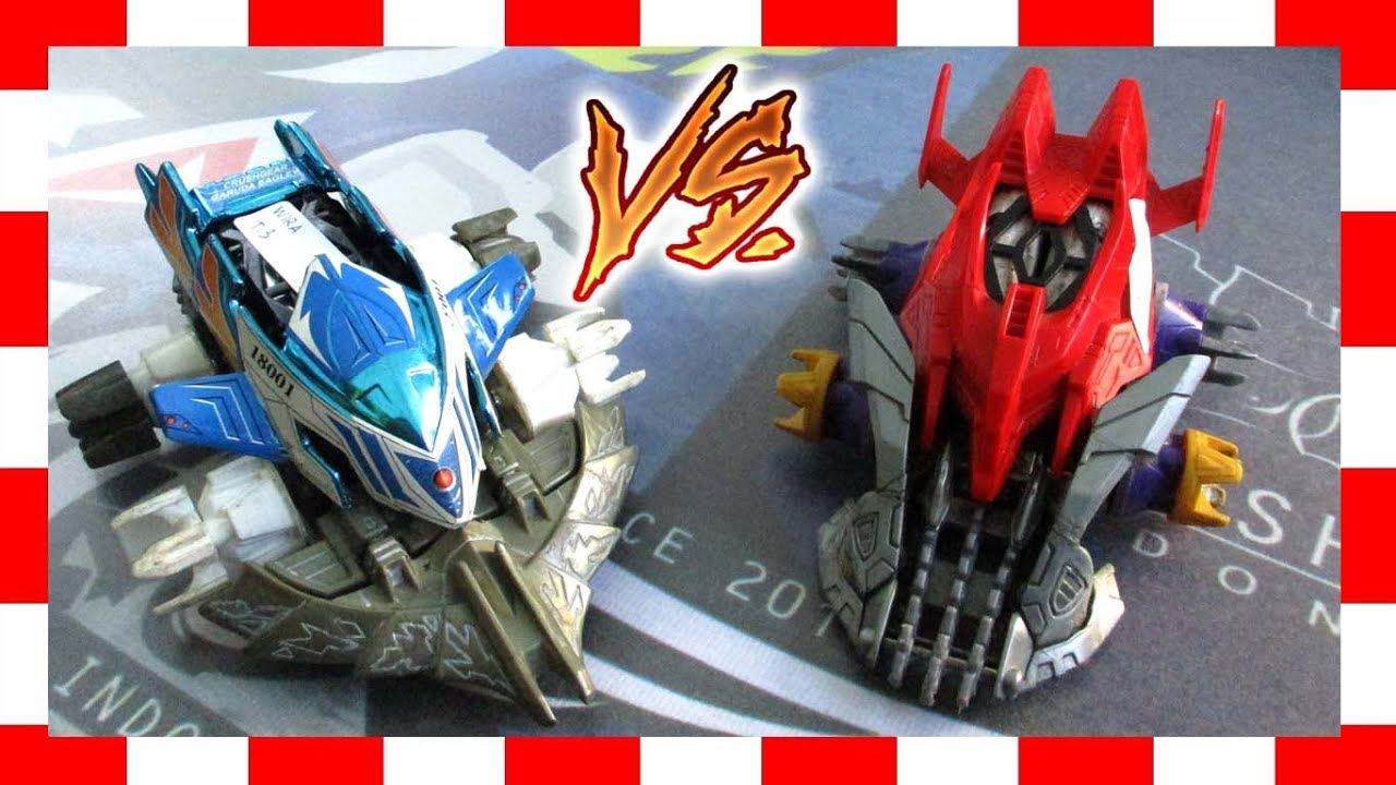 [TURBO] Crush Gear Battle : GARUDA EAGLE-GOLD BLADE VS RAGING BULLET ...