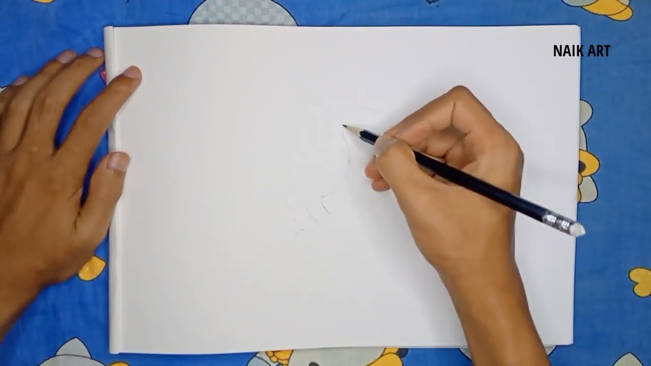 finger drawing/how to draw girl hand/pencil drawing technique - YouTube