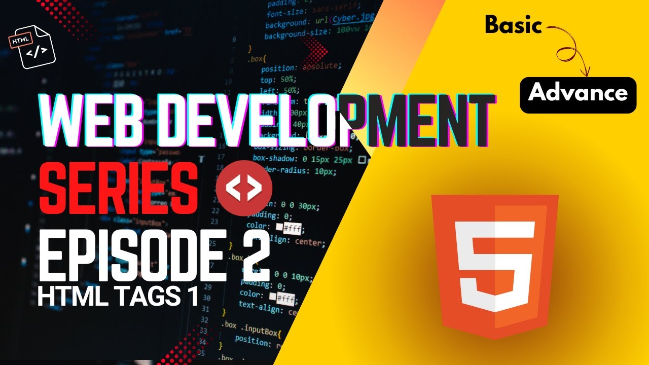 Html For Beginners 🔥 2 Web Development Series 2 Learn Html From Scratch Htmltags Youtube
