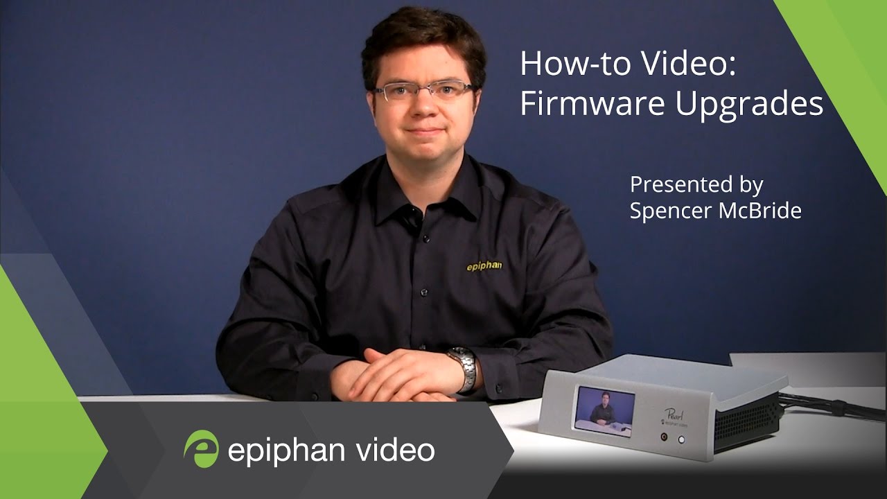 Getting Firmware Upgrades for Epiphan Pearl - YouTube
