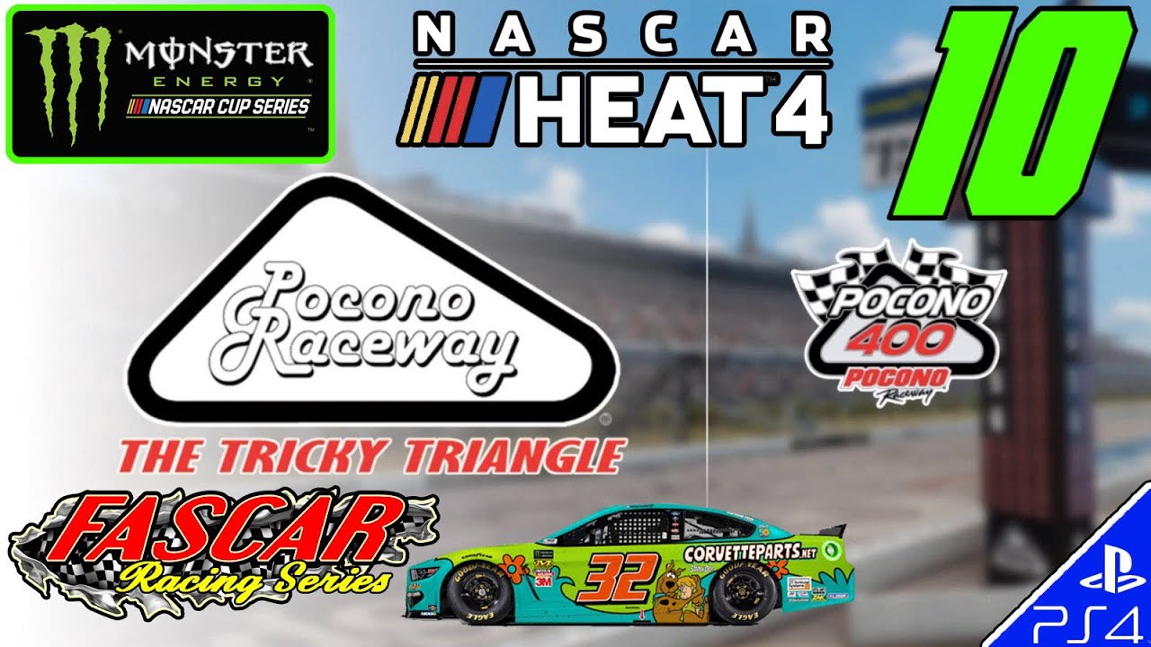 NASCAR Heat 4 | FASCAR RACING LEAGUE | MENCS | RACE 10 | Pocono (5/13 ...