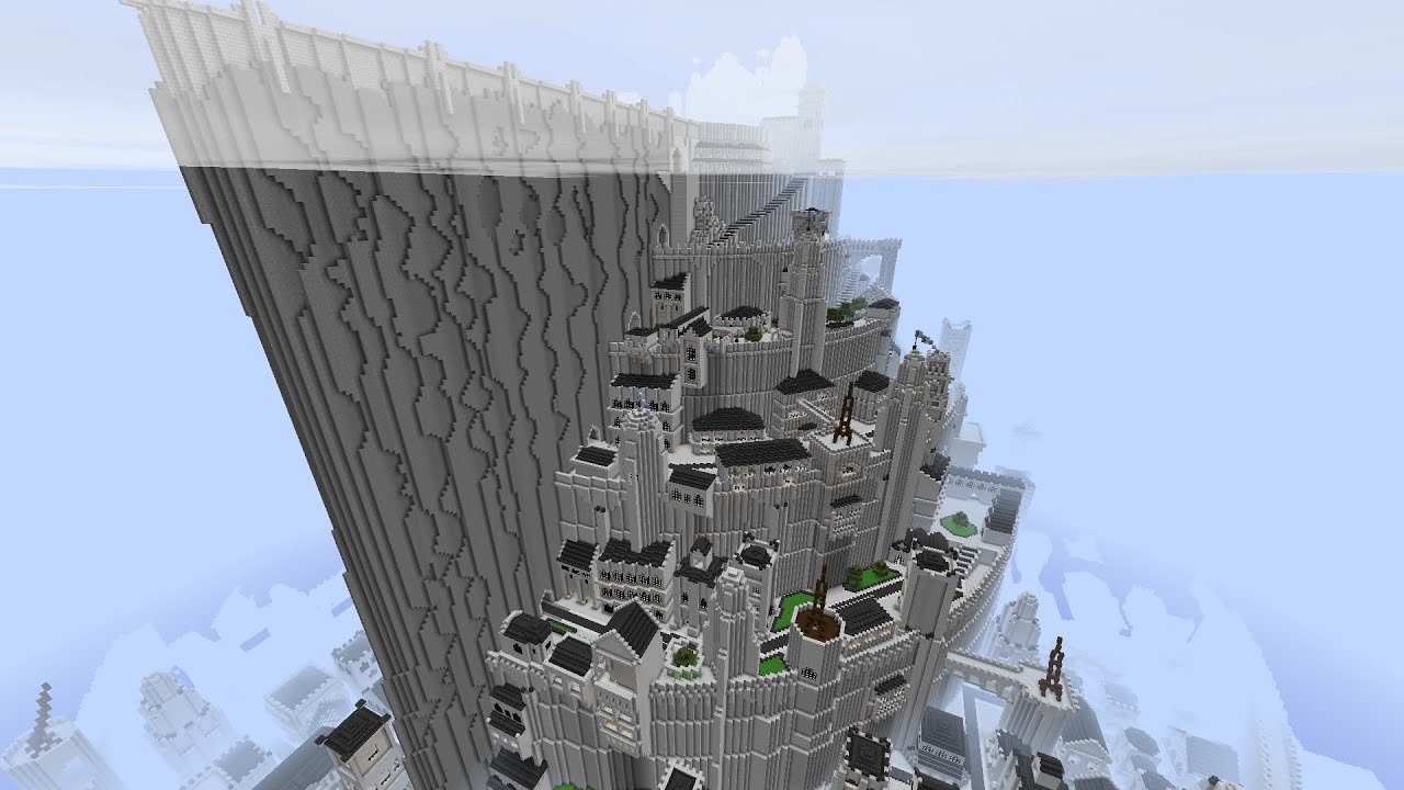 Gondor tutorial, remake (LOTR minecraft mod) - YouTube
