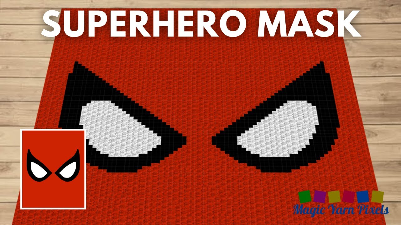 FREE GRAPH - Superhero Mask - C2C & Tapestry Crochet Pattern | Magic ...