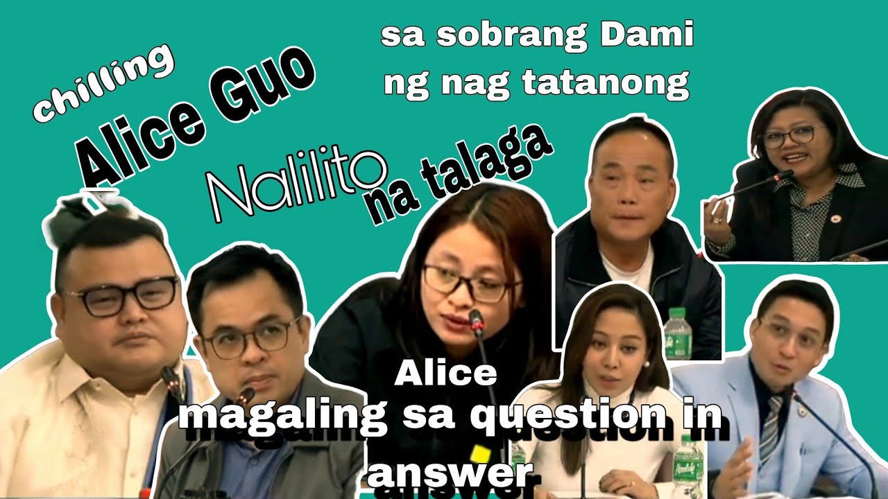 Congress Hearing..Quadcom . Alice Guo allegation of being Chinese ...