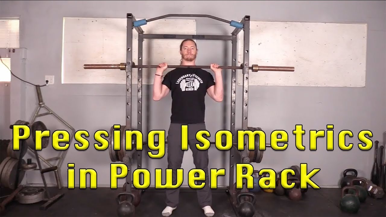 Pressing Isometrics in Power Rack - YouTube