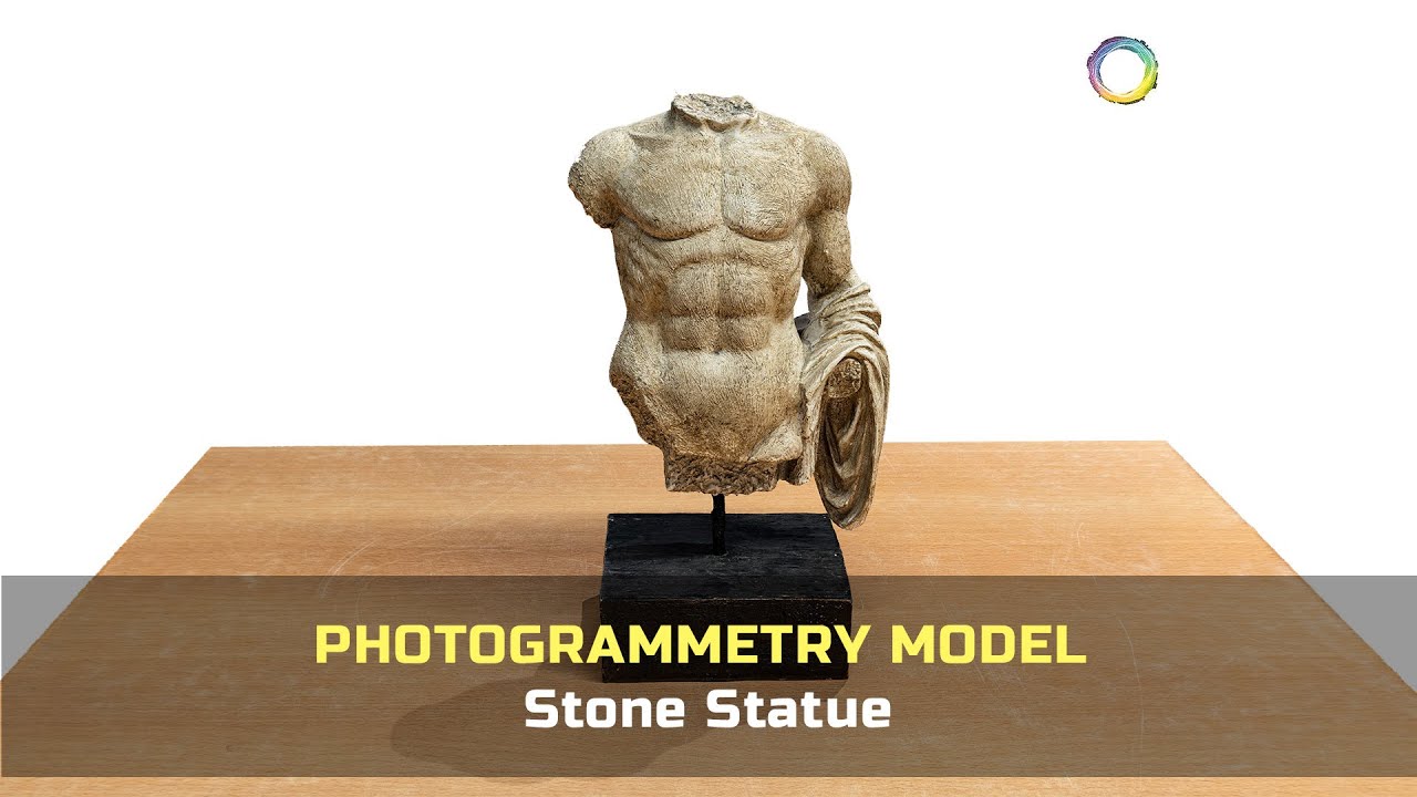 High-Resolution Photogrammetry Model of a Stone Statue - YouTube