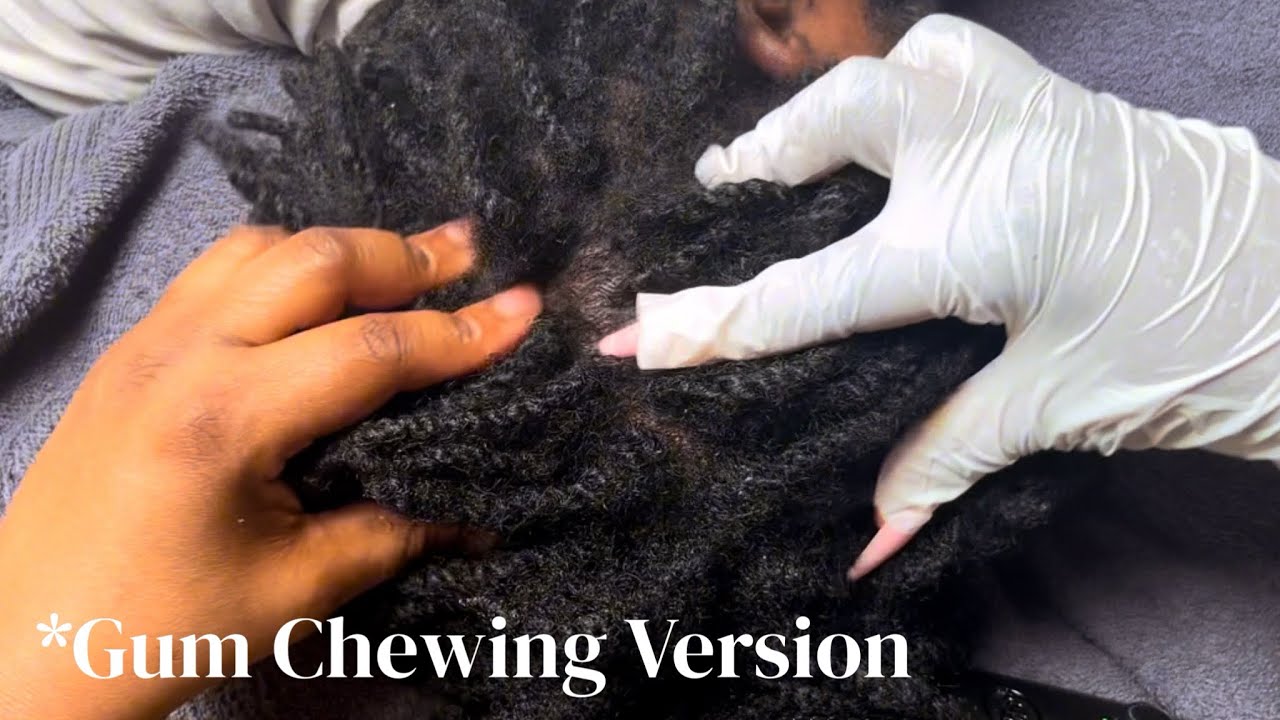 ASMR Gum Chewing & Smacking super intense nitpicking scratching ...