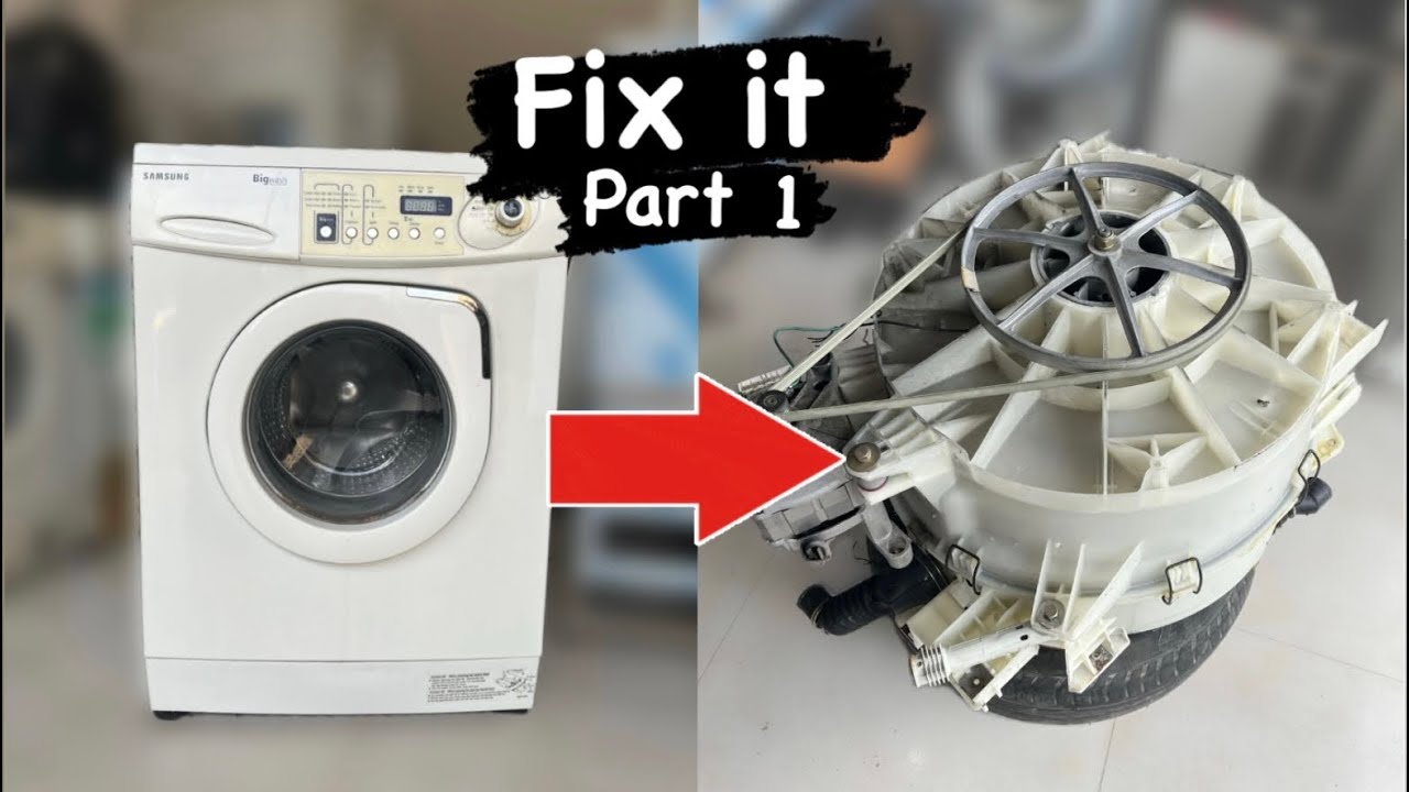Why Is the Washing Machine Drum Not Spinning? Full Disassembly to the ...