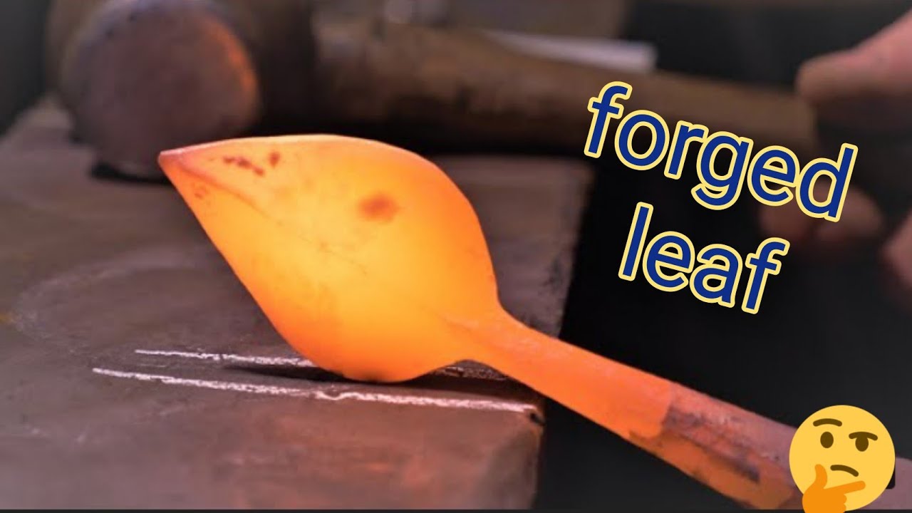 Blacksmith forged leaf for a key ring or pendant। #BKengineering13 ...