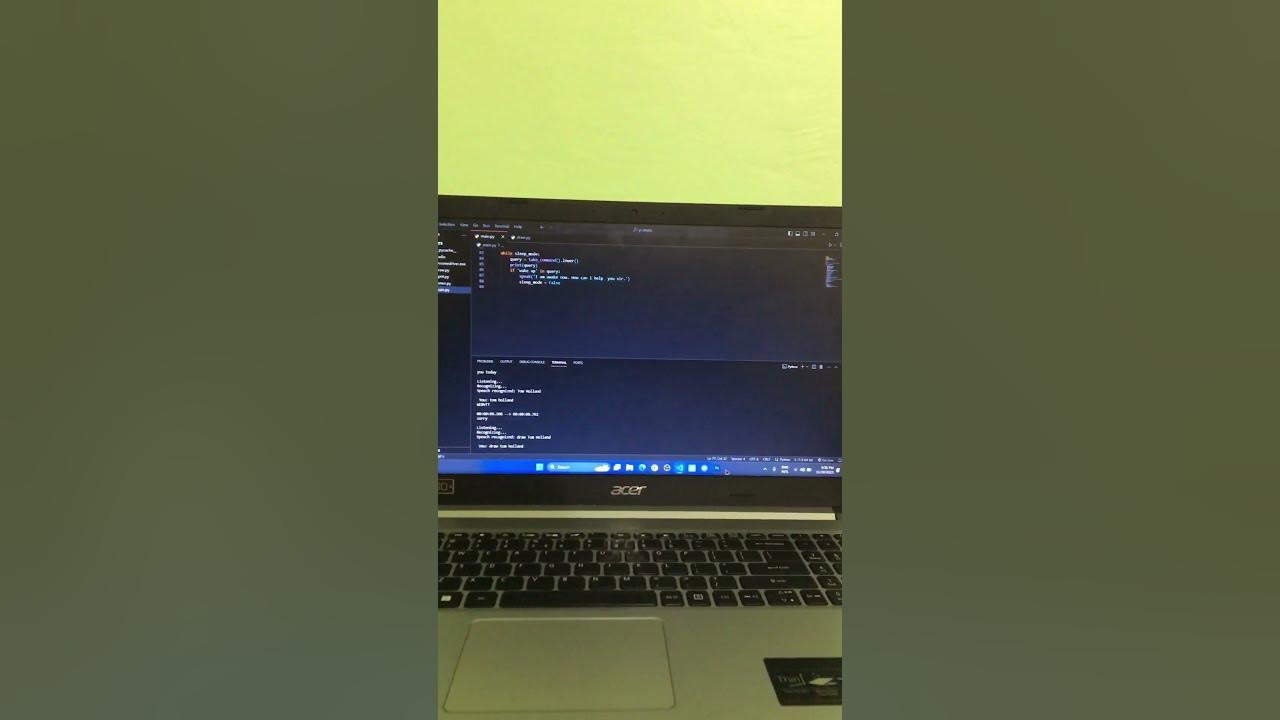 Jarvis Ai Using Python And Arduino Python Arduino Youtube
