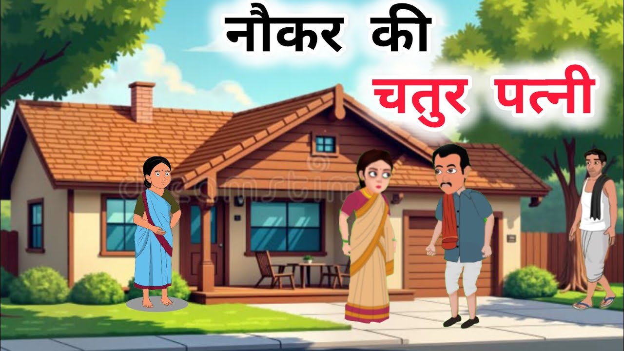 नौकर की चतुर पत्नी। Naukar Ki Chatur Patni! Moral Story! Cartoon Ctory ...